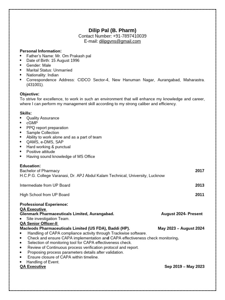 Dilip Pal Updated 14.10.2024 | PDF | Quality | Business