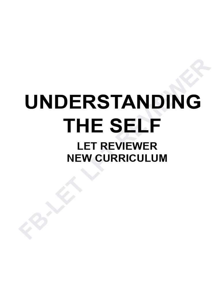 Understanding the Self | PDF | Philosophy Of Self | Soul