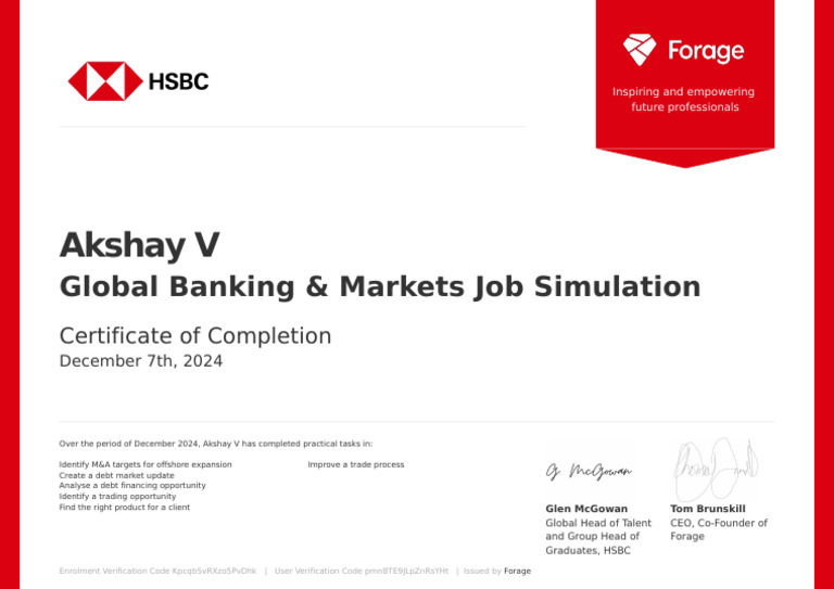 Global Banking Certificate | PDF