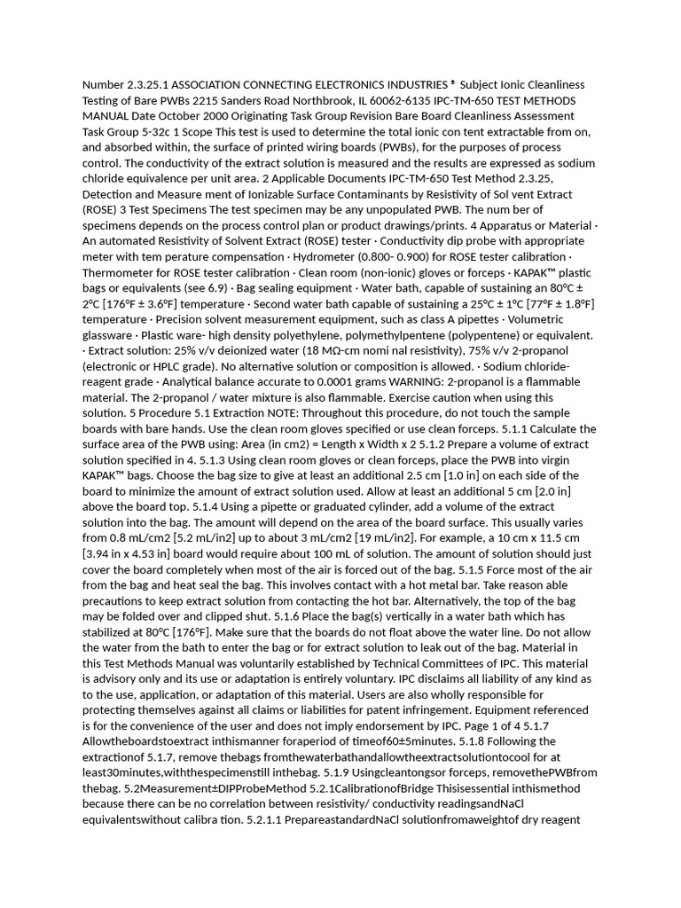 IPC Notes 5 | PDF | Printed Circuit Board | Electrical Resistivity And ...