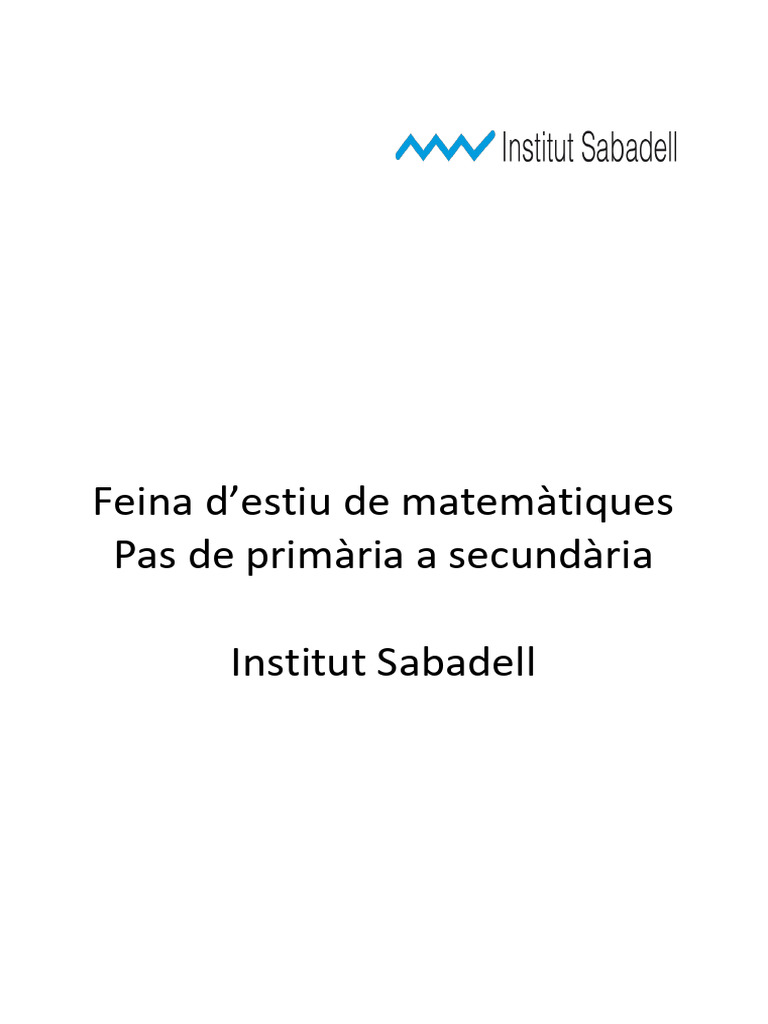 Deures Destiu 6eì Matemaì Tiques | PDF