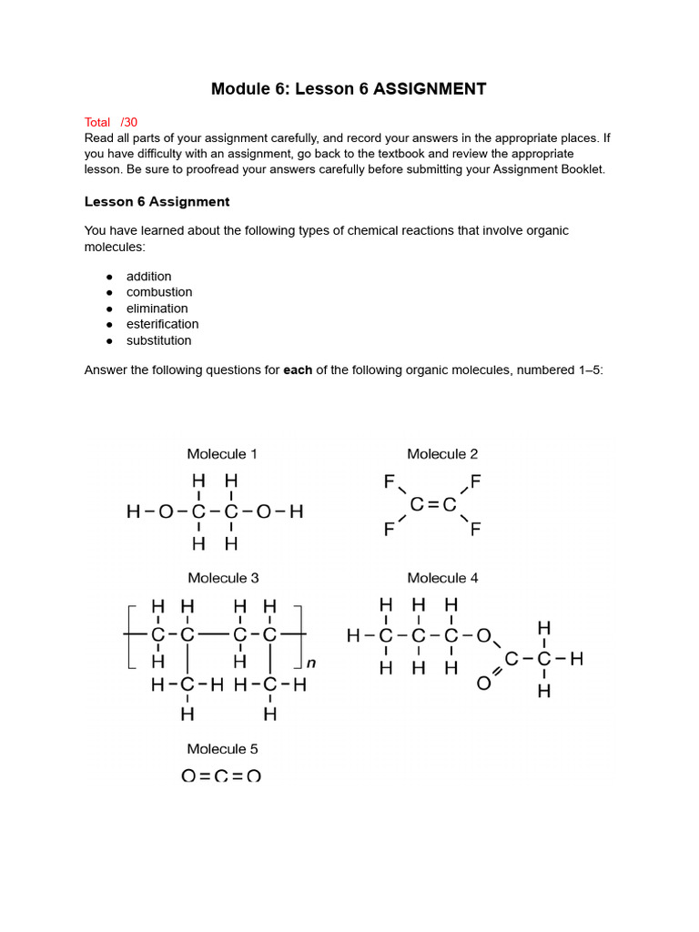 Module 6 - Lesson 6 ASSIGNMENT | PDF