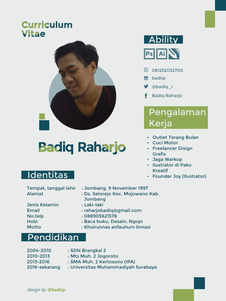 Contoh cv DAN PORTO | PDF