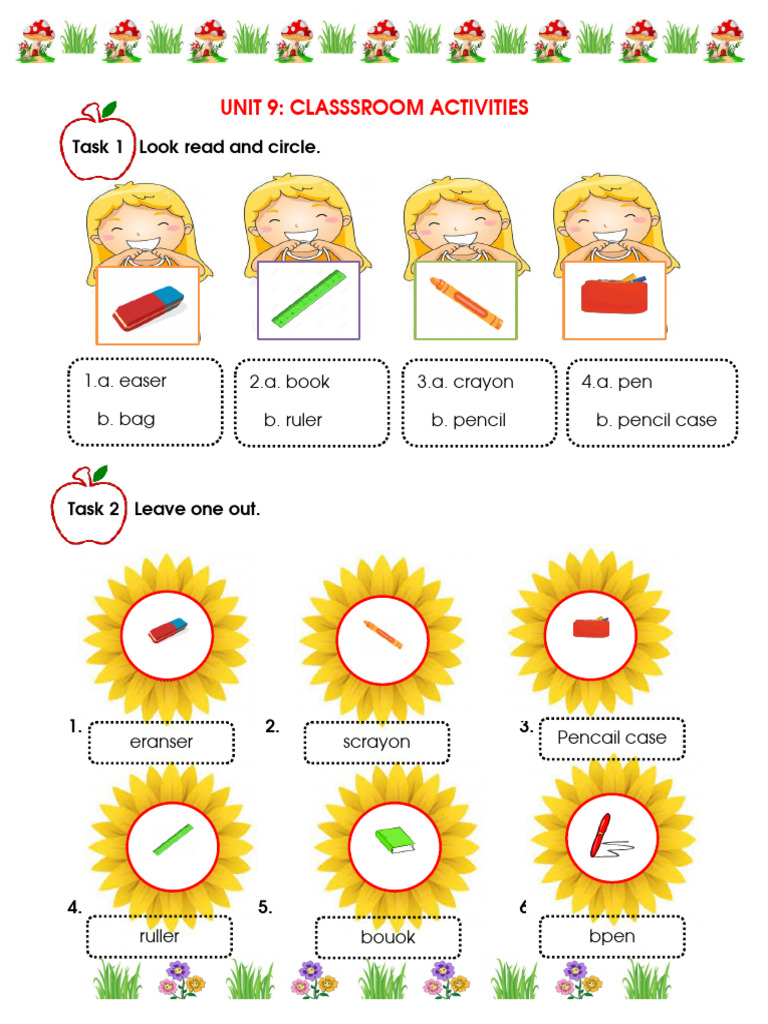 UNIT 9 CLASSROOM ACTIVITIES | PDF | Conservation And Restoration ...
