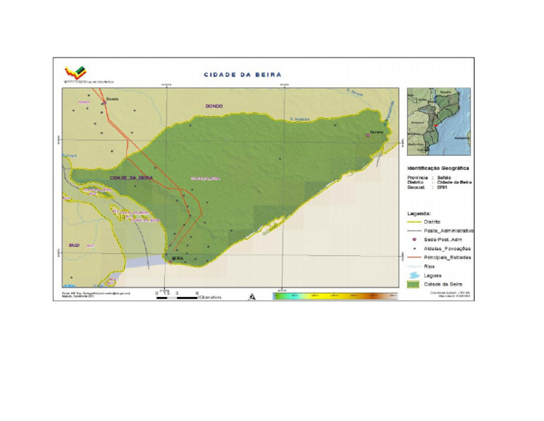 Limites Geograficos Cidade Da Beira | PDF