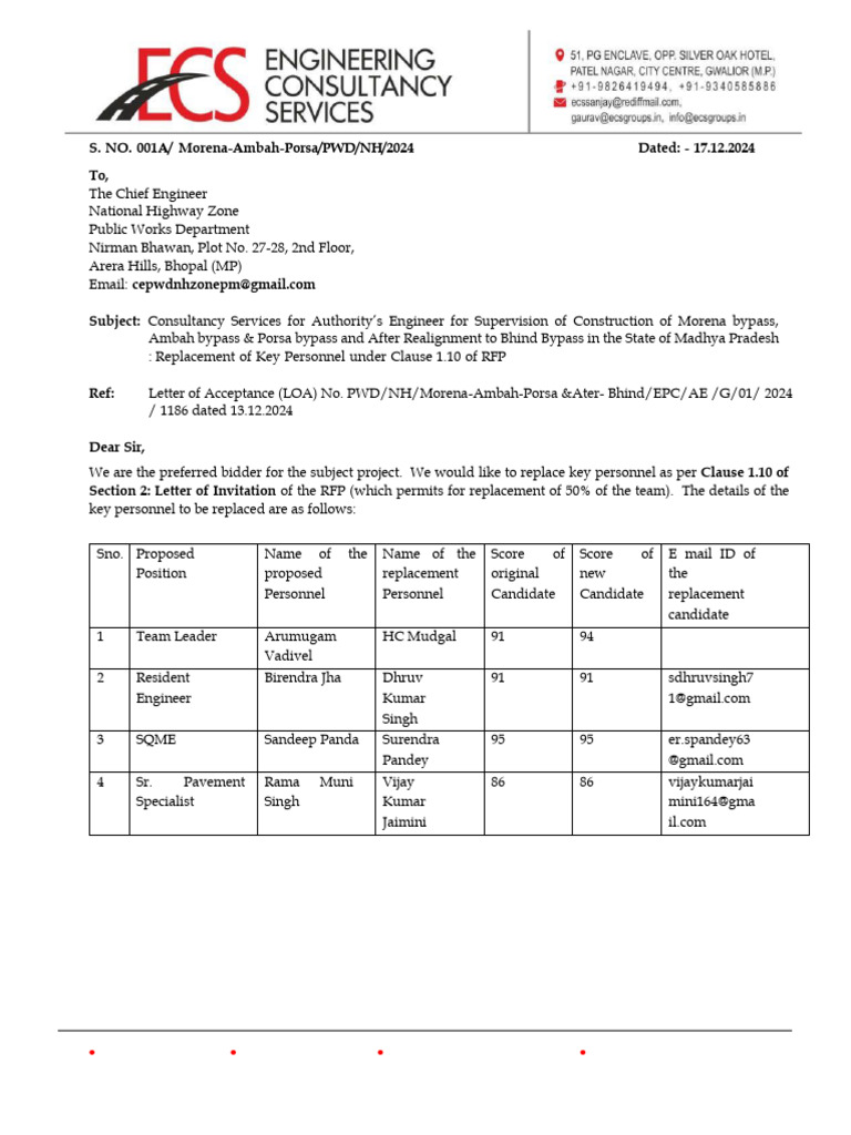 Covering letter_Morena_Bypass | PDF