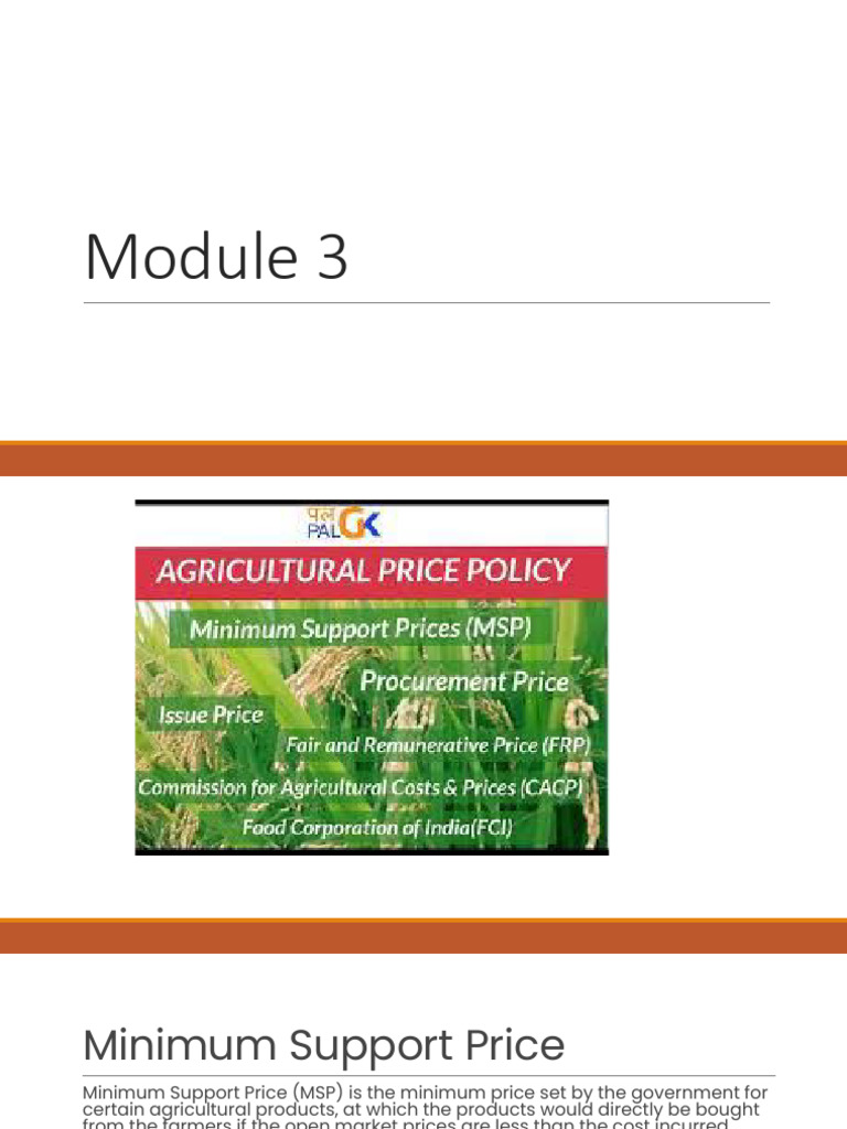 Module 3-Final | PDF | Food Security | Agriculture