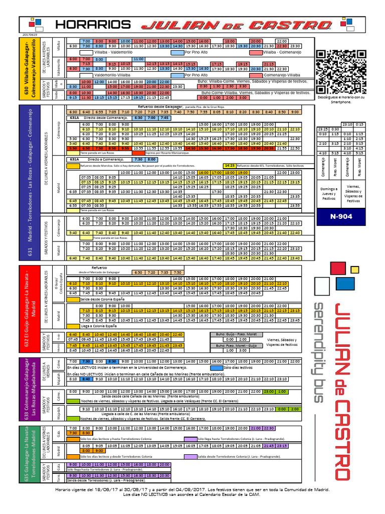 Horarios JDC 2017 20170619 1 | PDF