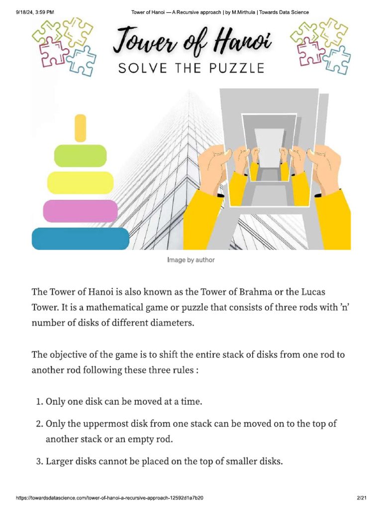 TOWER OF HANOI | PDF