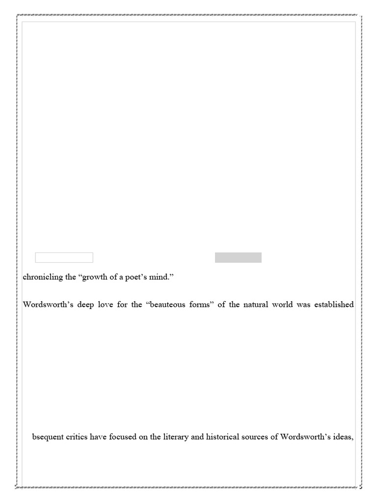 4 | PDF | William Wordsworth | Poetry