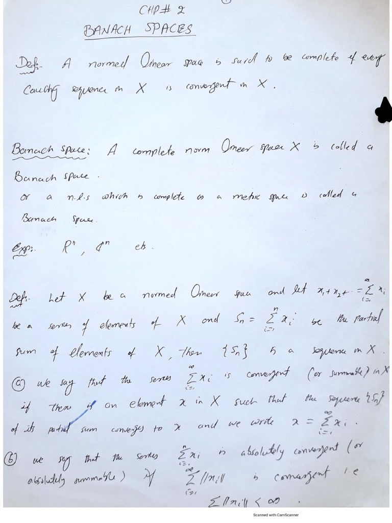 Chp 2 Banach Spaces Pdf