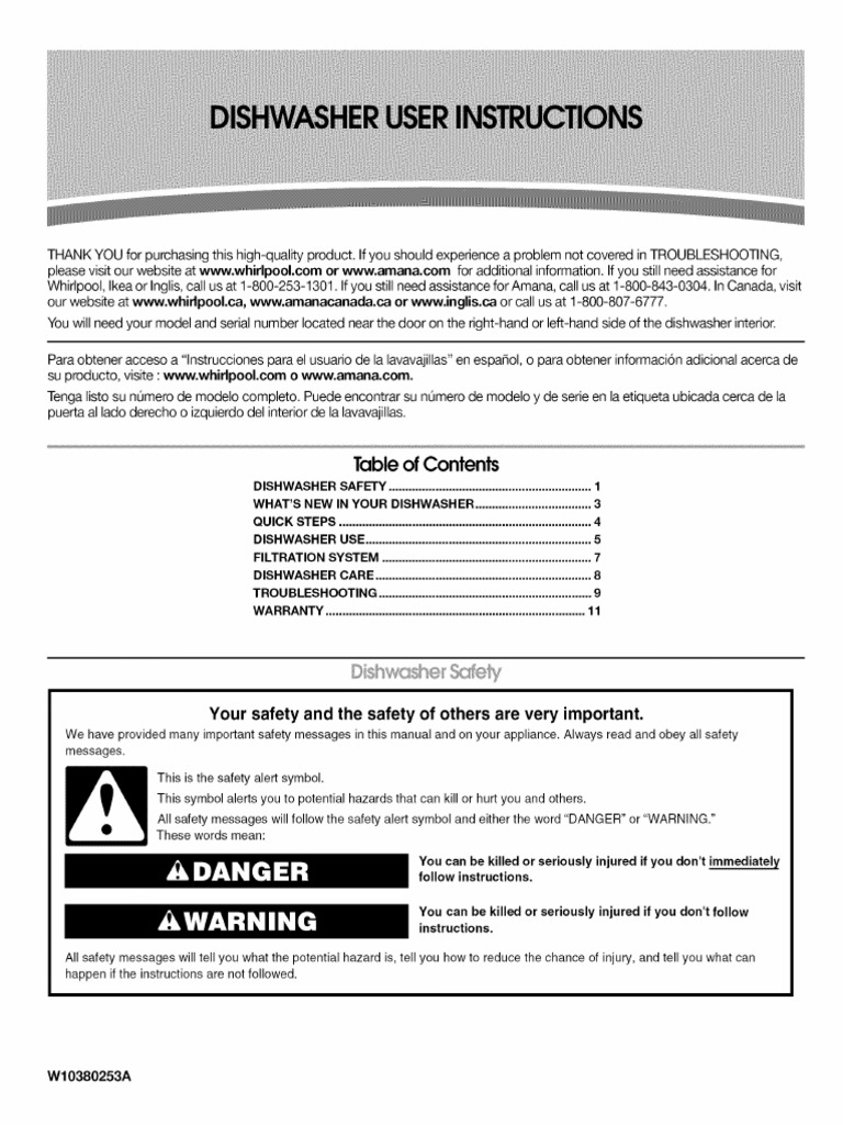 Dishwasher Manual | PDF