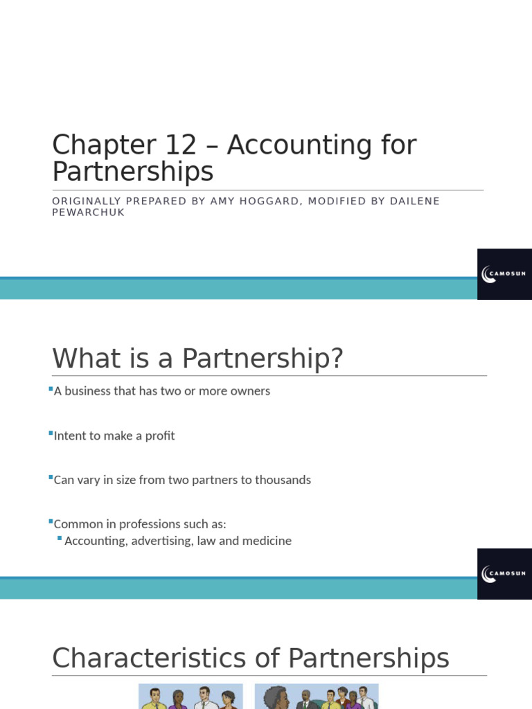 CH 12 - Partnerships - Student | PDF | Partnership | Sole Proprietorship