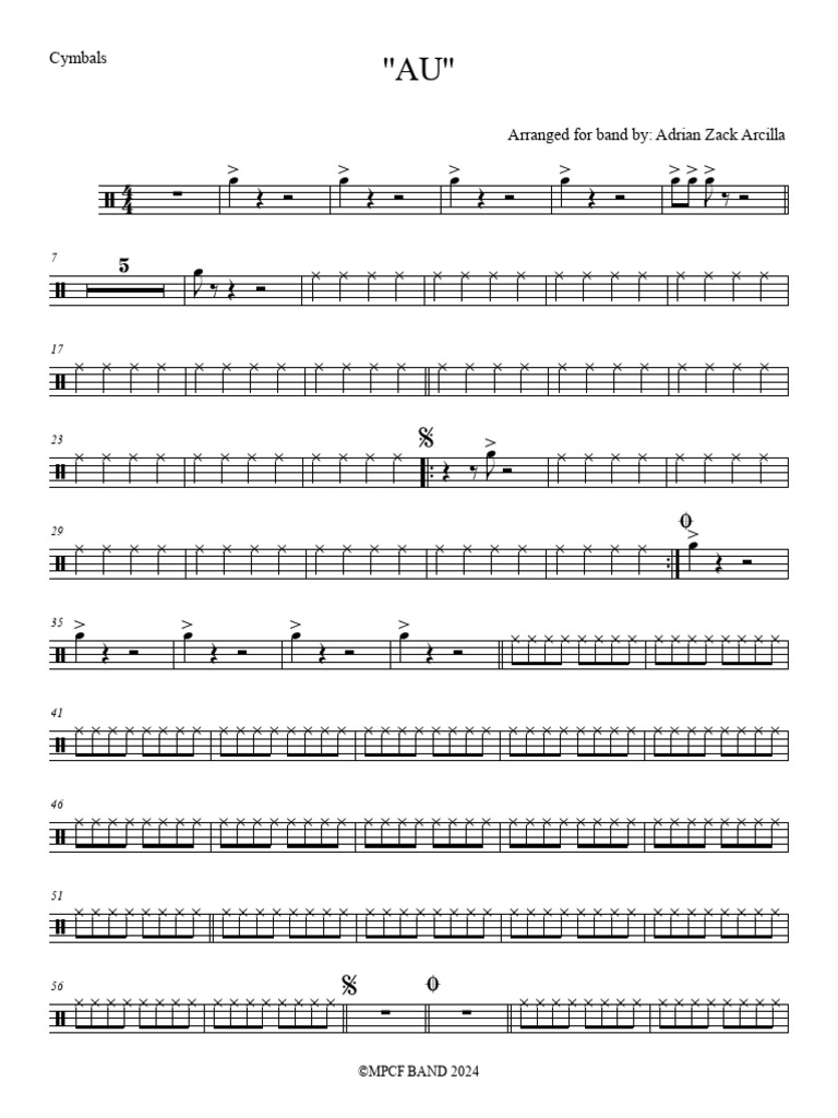 GOLD - Cymbals | PDF