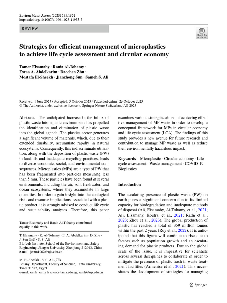 Strategies-for-efficient-management-of-microplastics-to-achieve-life-cycle-assessment-and ...