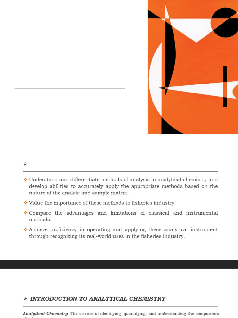 Methods of Analysis in Analytical Chemistry Lab | PDF | Spectroscopy ...