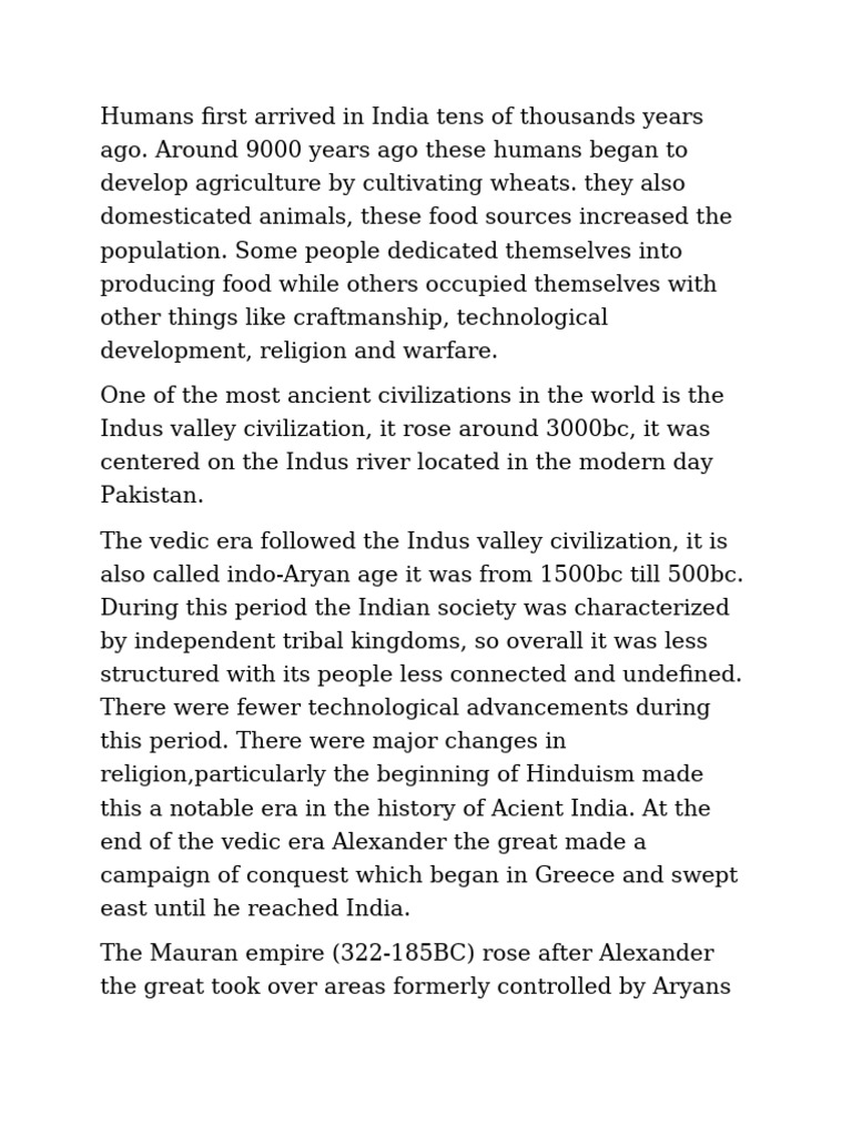 acient india | PDF
