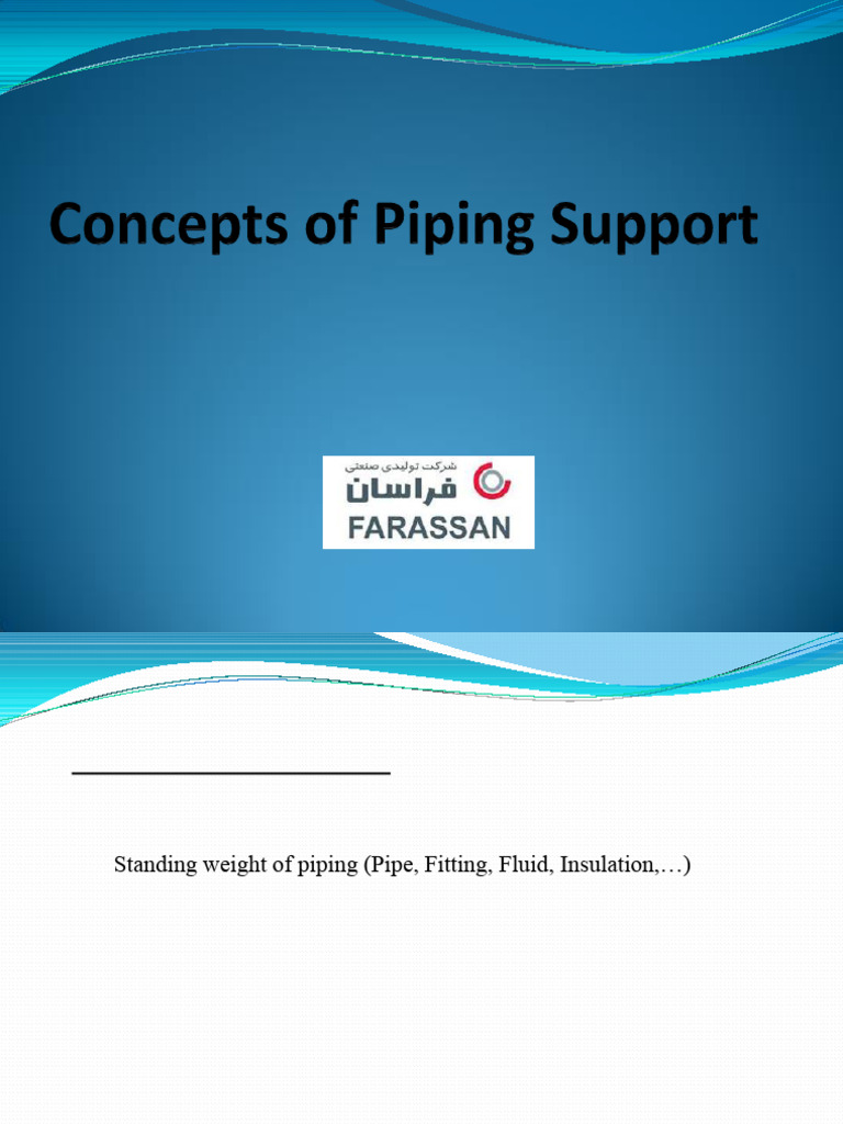 Concept of Piping Support | PDF | Pipe (Fluid Conveyance) | Building Engineering