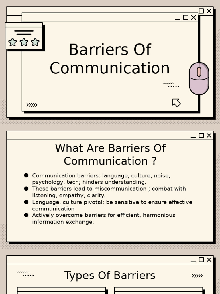 Barriers of Communication | PDF | Communication | Nonverbal Communication