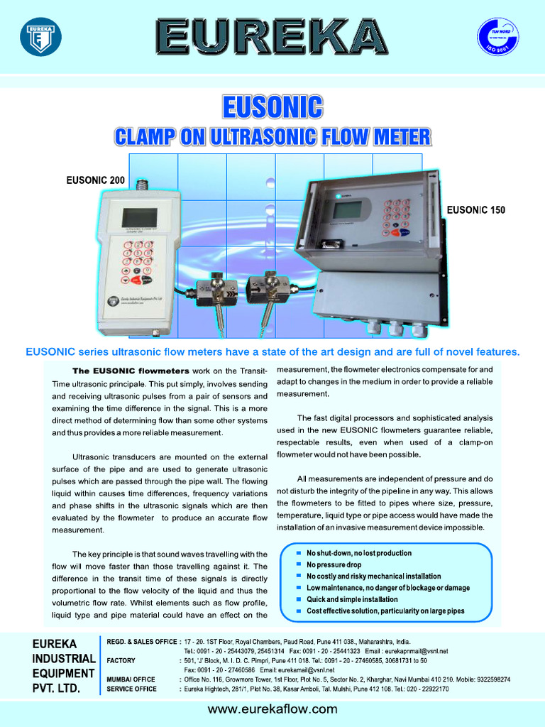 (B). EUSONIC FLOW METER | PDF