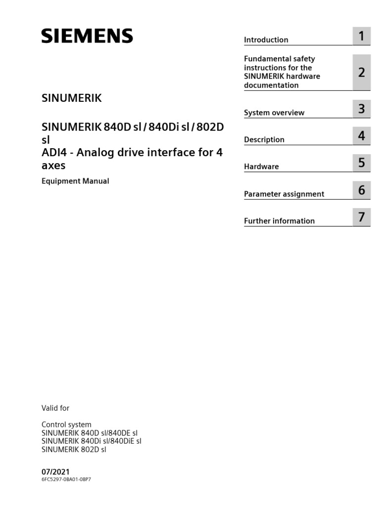 840D SL ADI4 Equip Man 0721 en-US | PDF | Electrostatic Discharge ...