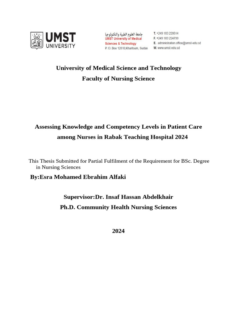 Nurse Competency Assessment in Rabak | PDF | Nursing | Health Care