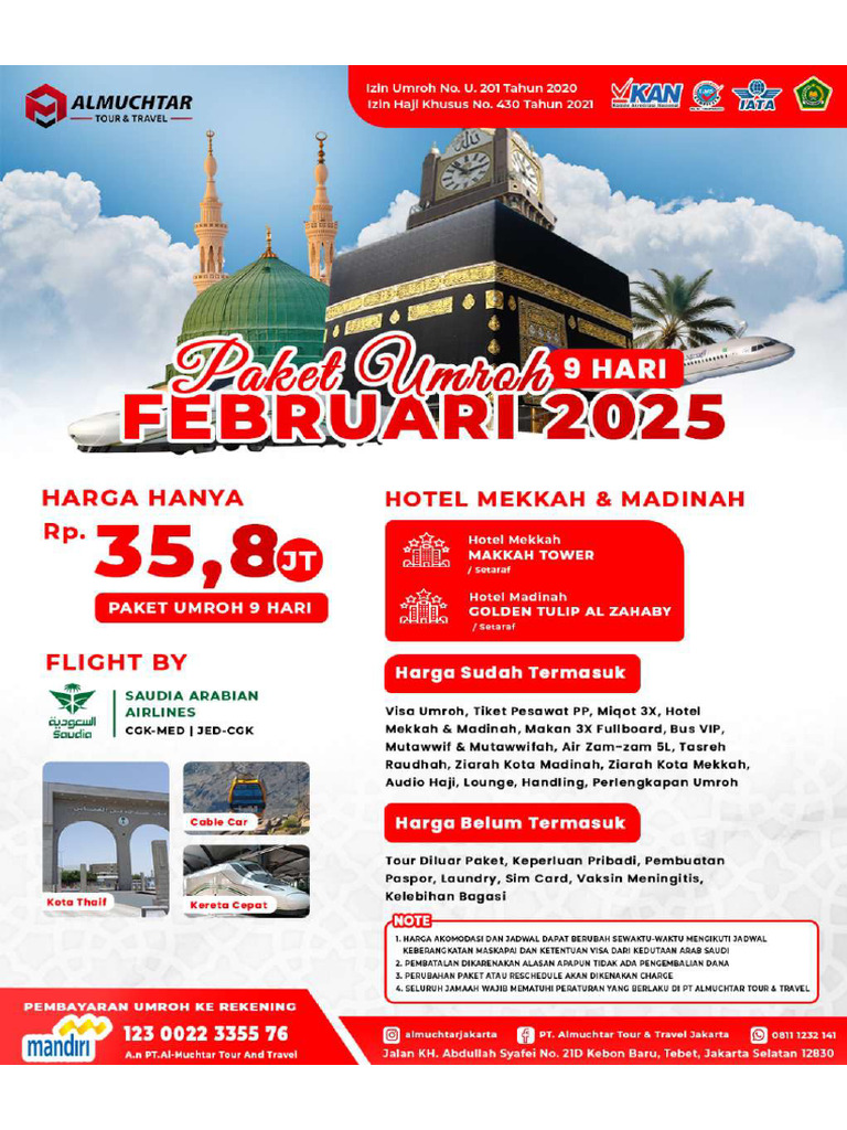 FLYER KEBERANGKATAN FEBRUARI DAN AWAL RAMADHAN 2026 | PDF