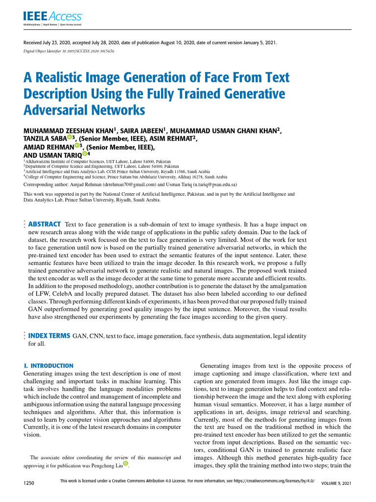 A Realistic Image Generation of Face From Text Description Using The Fully Trained Generative ...
