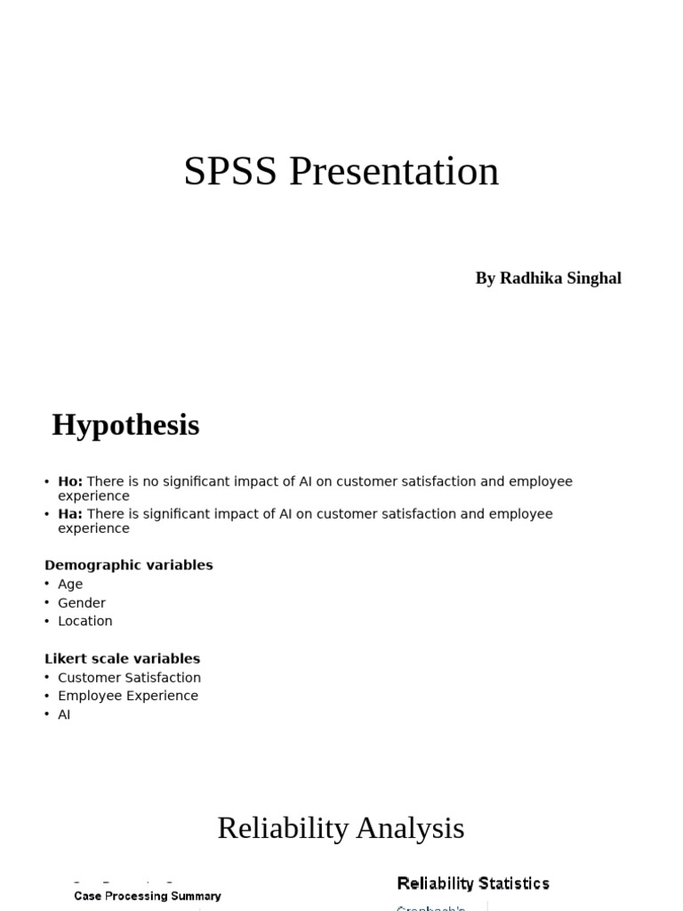 SPSS | PDF