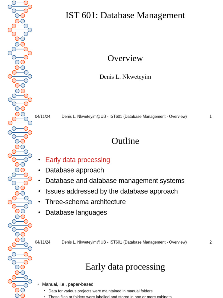 Database Management Overview | PDF