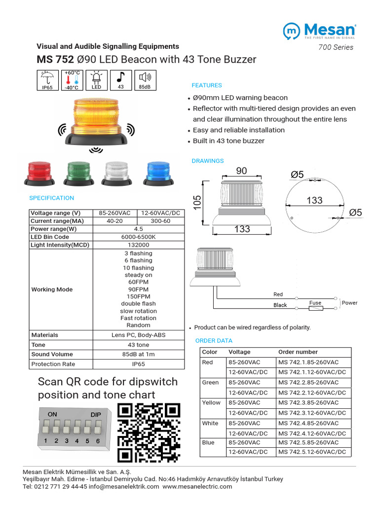 Mesan Datasheet en MS 752 | PDF