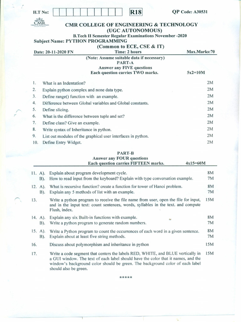Python Programming Pdf