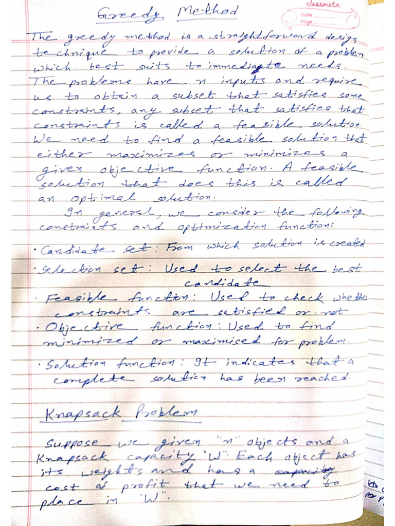 Knapsack Greedy and Job Sequencing With Deadlines | PDF