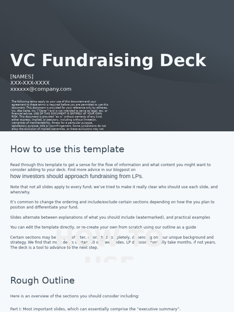 Carta_VCPitchDeckTemplate | PDF | Startup Company | Small Business ...