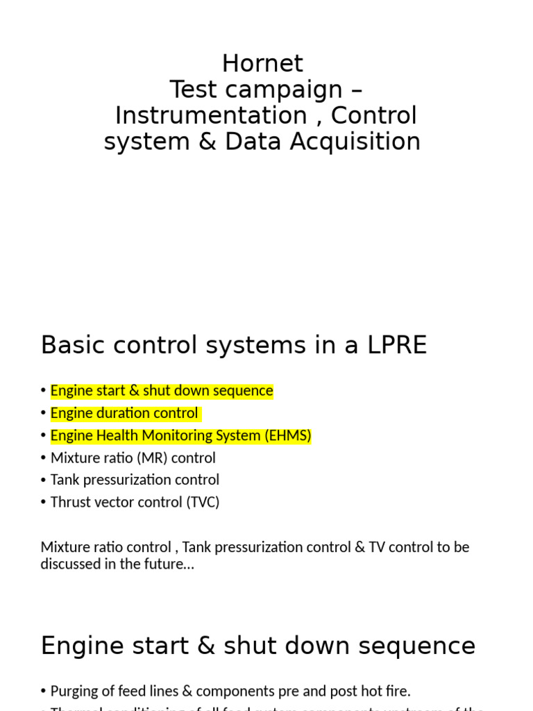 Control System | PDF | Rocket Propellant | Pressure