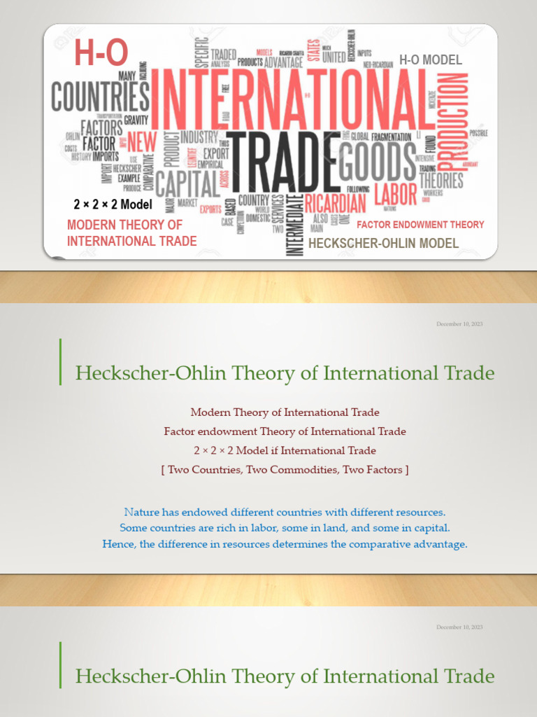 Heckscher-Ohlin Model Explained | PDF | Business | Business Economics
