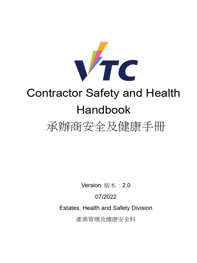 Contractor Safety & Health Handbook | PDF | Personal Protective ...