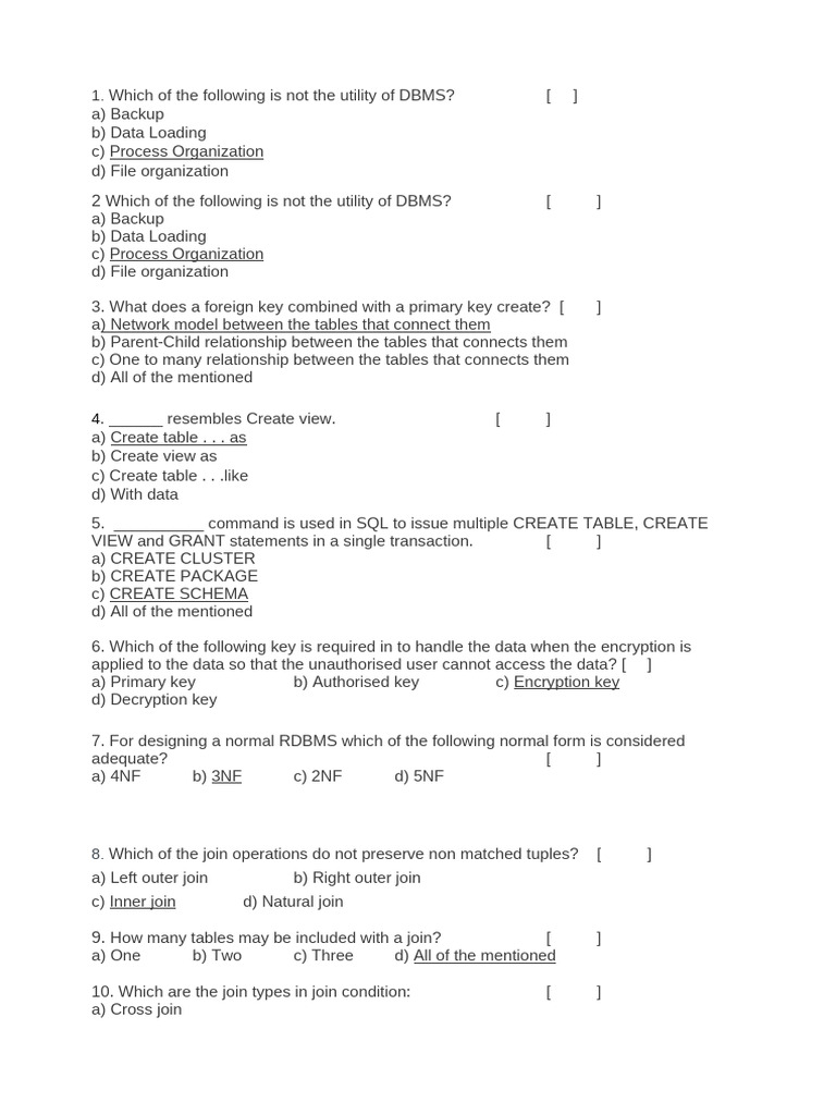 Important Bits | PDF | Databases | Information Technology