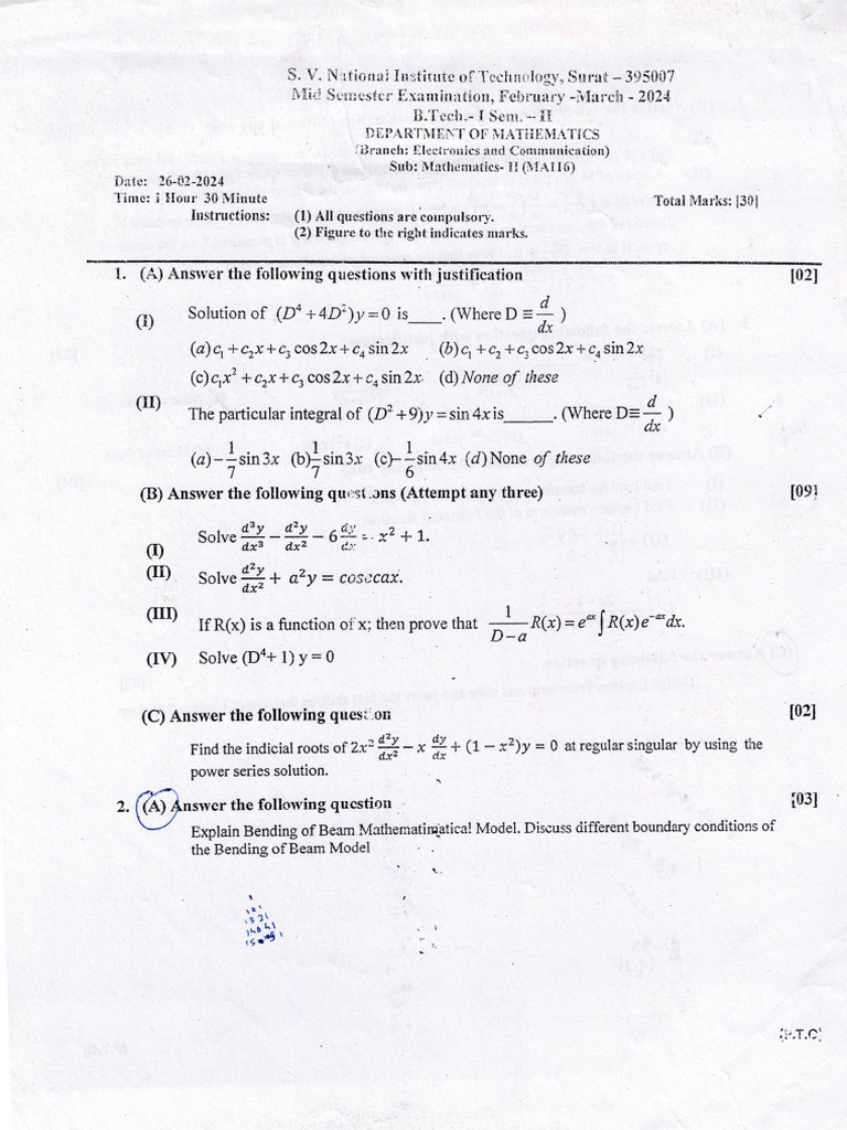 Sem Ii Midsem 24 | PDF