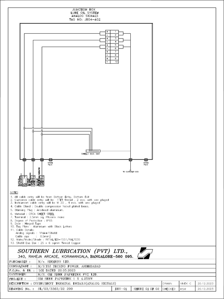 JB Wiring Drawing | PDF