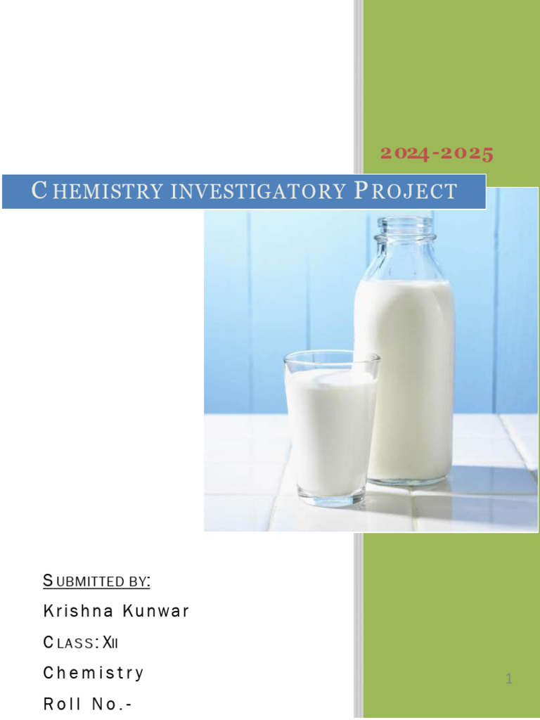 Chemistry project | PDF | Chemistry