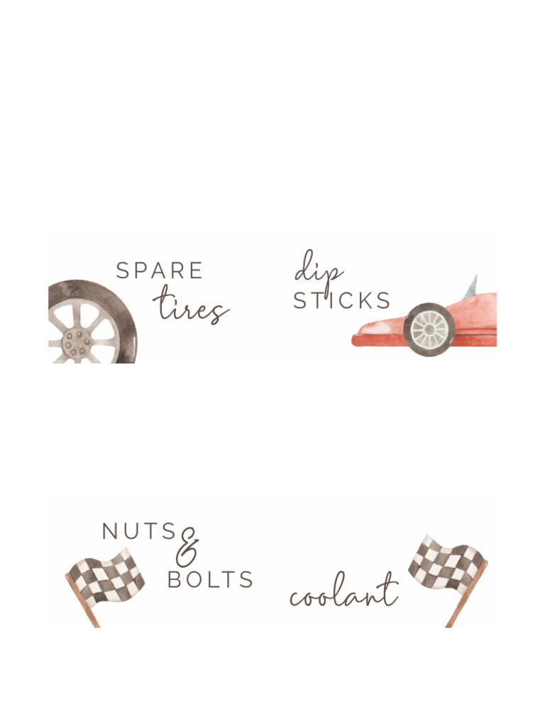 lp21 020d Race Car Food Labels 35x2 Folded - 667662b158c2b2 - 91295356 ...