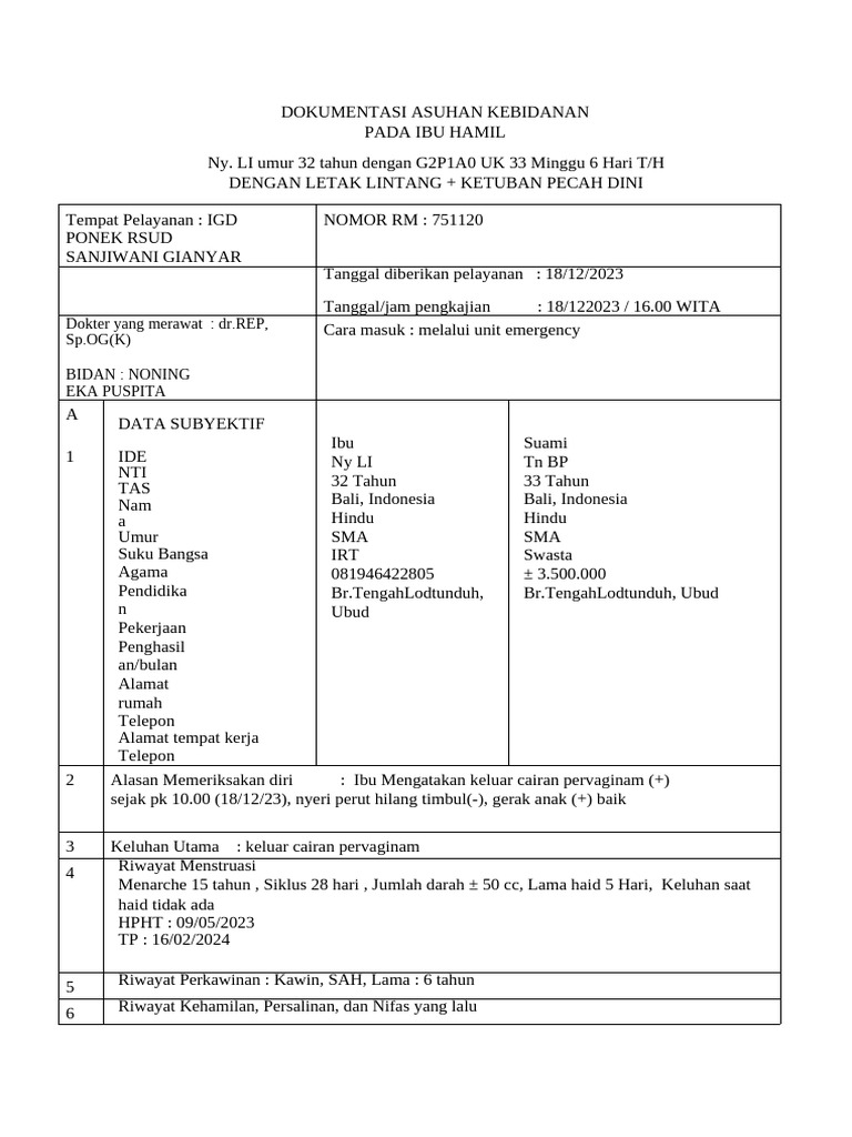 Noning Askeb Kehamilan Patol | PDF