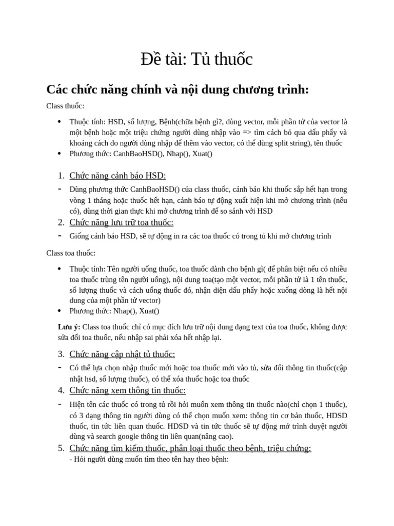 Tu Thuoc Oop | PDF