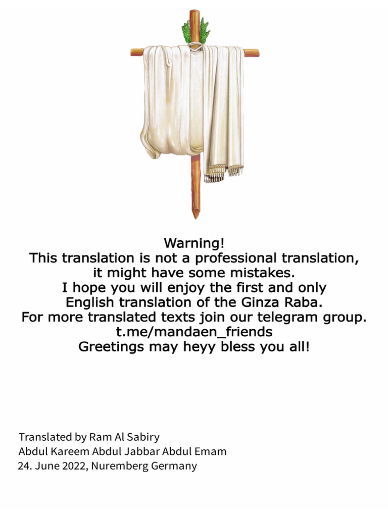 Ginza Lidzbarski Mark-Ram Al Sabiry.translated (2) | PDF