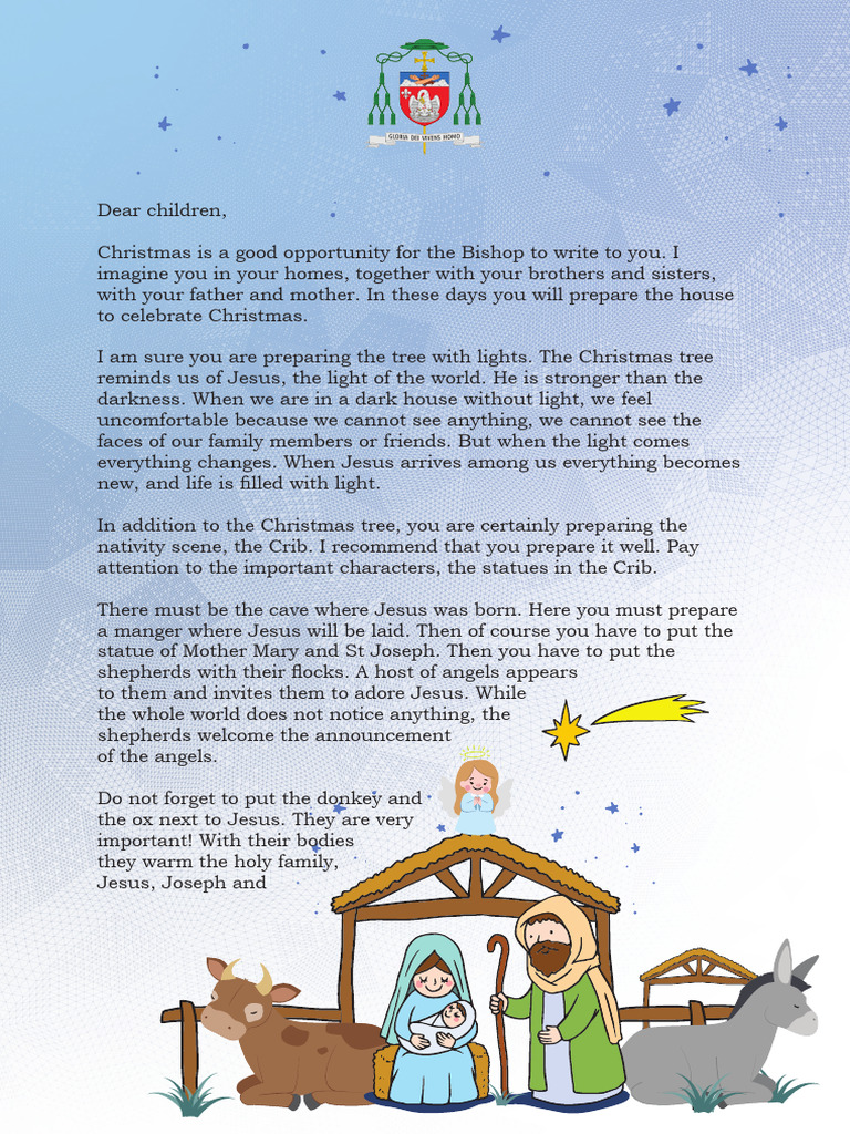 2024-12-06-Letter To Children-FINAL | PDF | Nativity Of Jesus | Christmas
