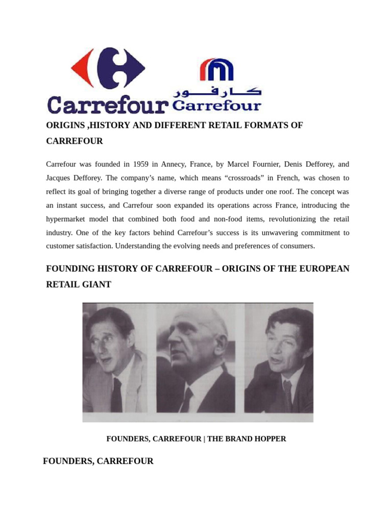 Carrefour: History and Global Expansion | PDF | Point Of Sale ...