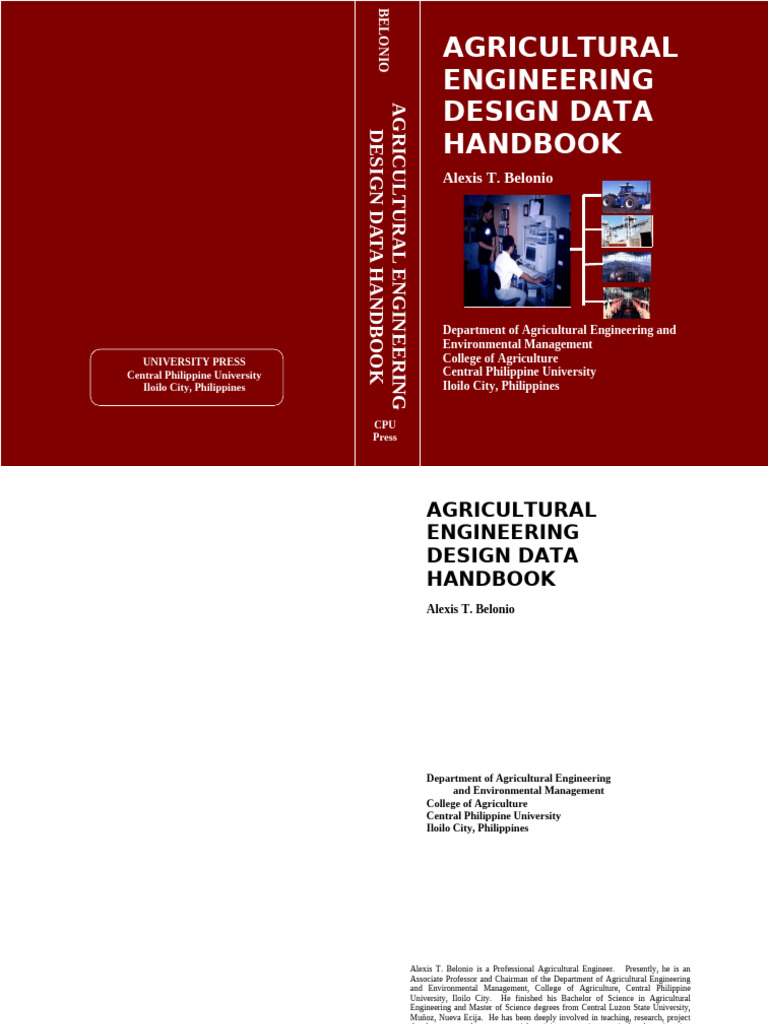 Agricultural Engineering Design Data Handbook | PDF | Cereals | Crops
