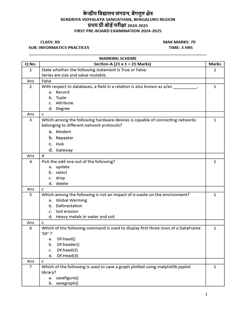 12 Ip Question Ms 24 25 BGR | PDF | Electronic Waste | Computing