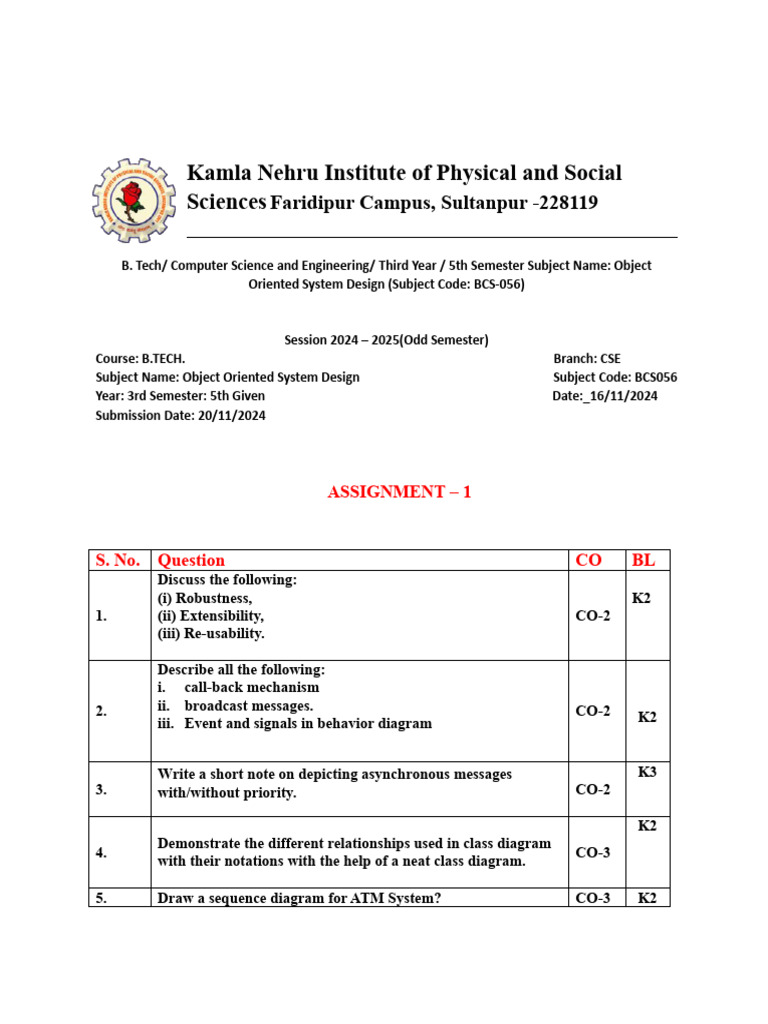 Assignment - OOSD - 2 | PDF Assignment - OOSD - 2 | PDF